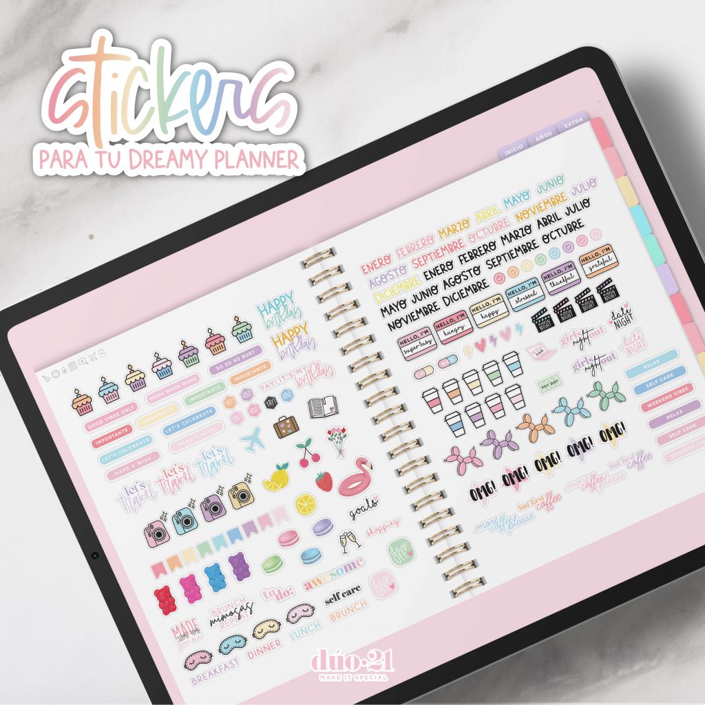 Stickers Agenda Dreamy Planner - Duo 21