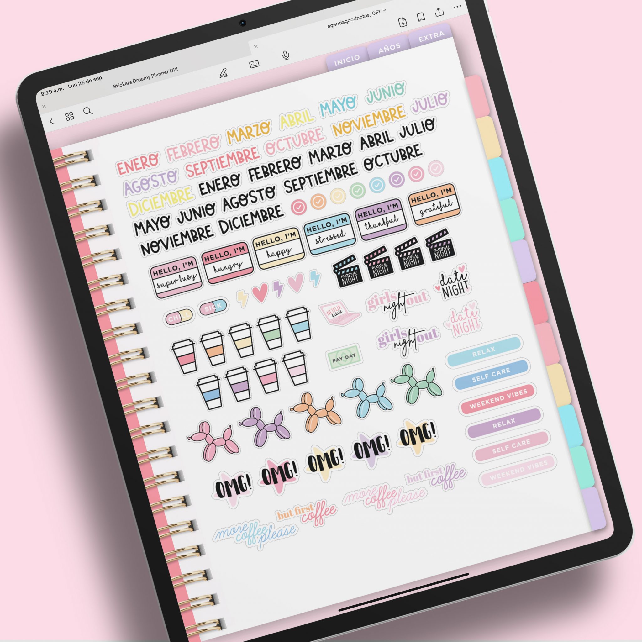 Stickers Agenda Dreamy Planner - Duo 21
